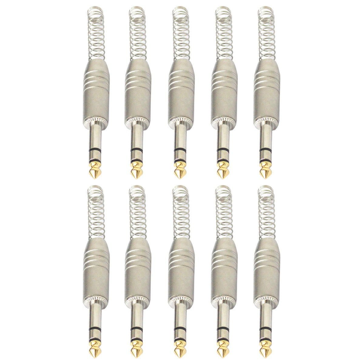 Conector P10 Macho Estéreo Linha Kit c/ 10 Unidades - SKC 123 CSR ...
