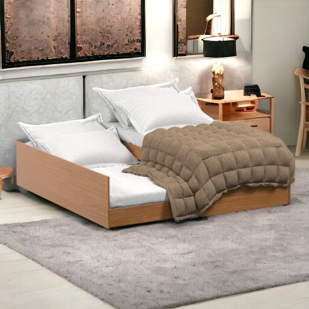 Cama Bibox Solteiro Matrix Nature com 02 Colchões Tebarrot | MadeiraMadeira