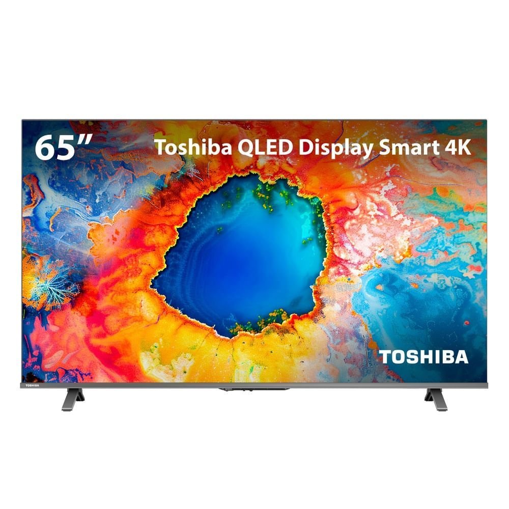 Smart Tv Qled 65" 4k Toshiba 65c450ns Google Tv - Tb036mout ...