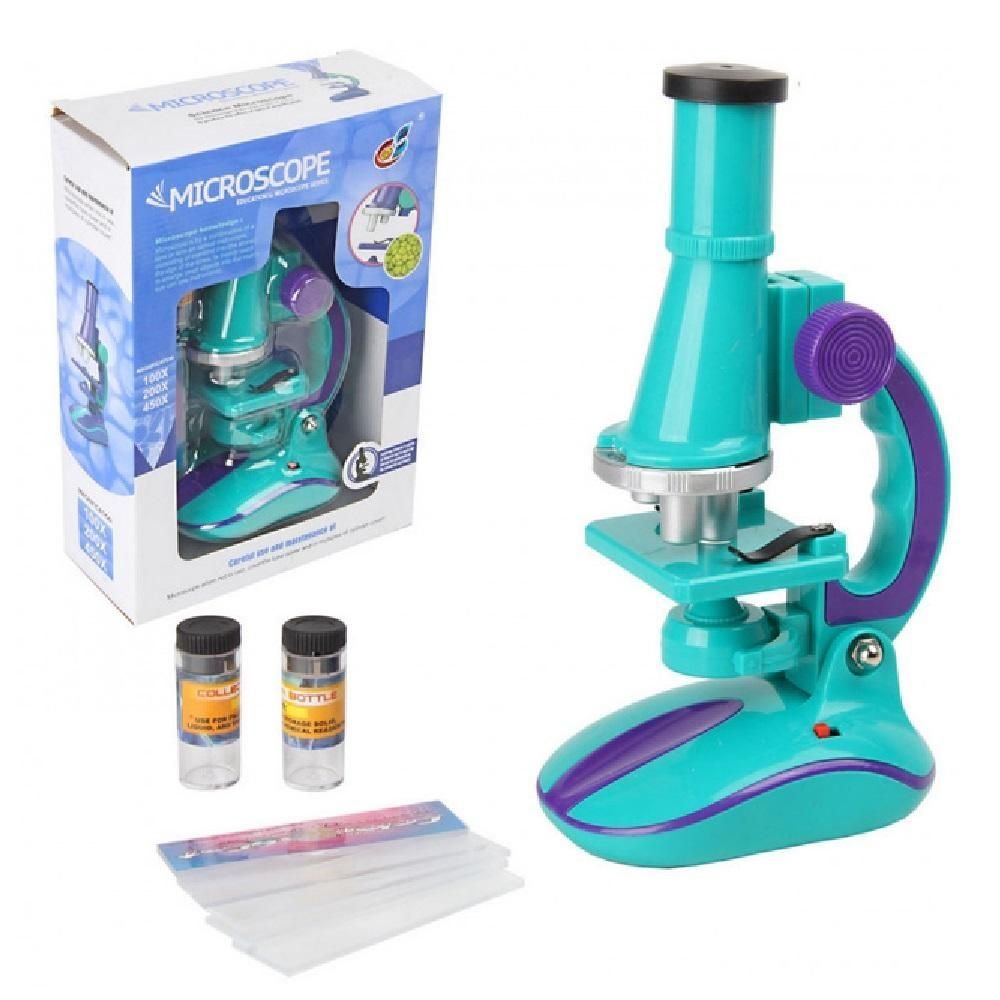 Microscopio Infantil Educacional Completo Ciencias Laboratorio Luz Led ...