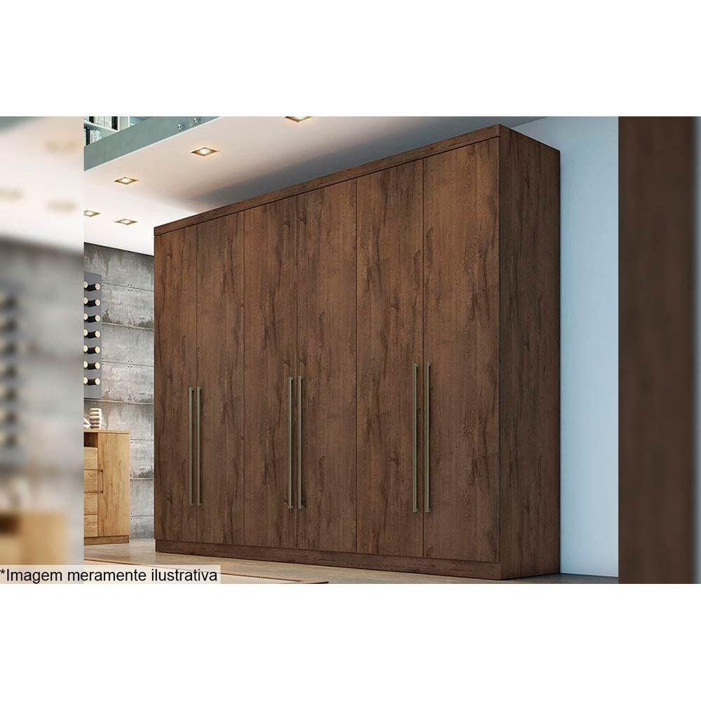 Guarda Roupa Casal 6 Portas e 6 Gavetas Dello Plus Branco - Novo ...