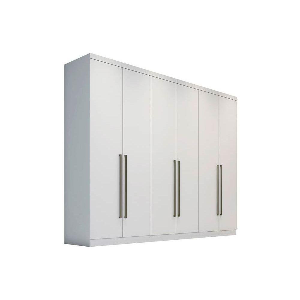 Guarda Roupa Casal 6 Portas e 6 Gavetas Dello Plus Branco - Novo ...