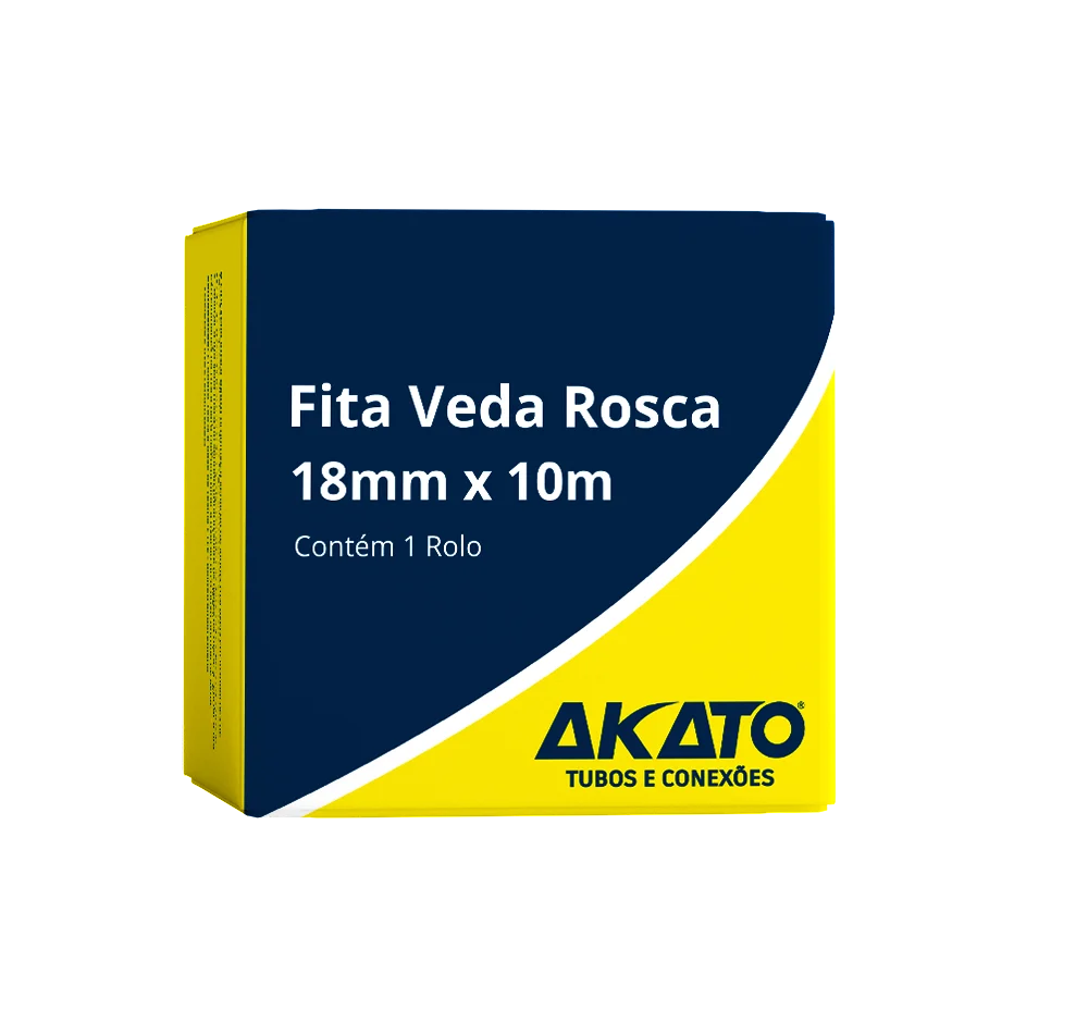 Kit C/ 20 Fita Veda Rosca 18mm X 10m - Akato | MadeiraMadeira