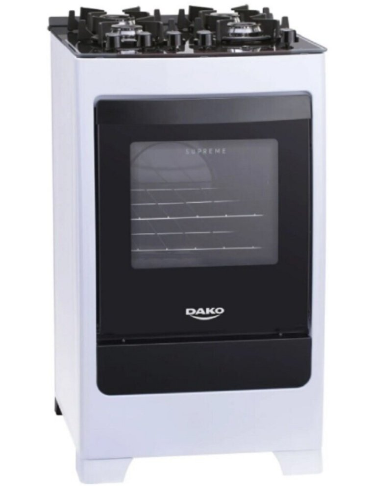 Fogão Supreme 4 Bocas, Branco, Mesa de Inox, Bivolt, Acendimento ...