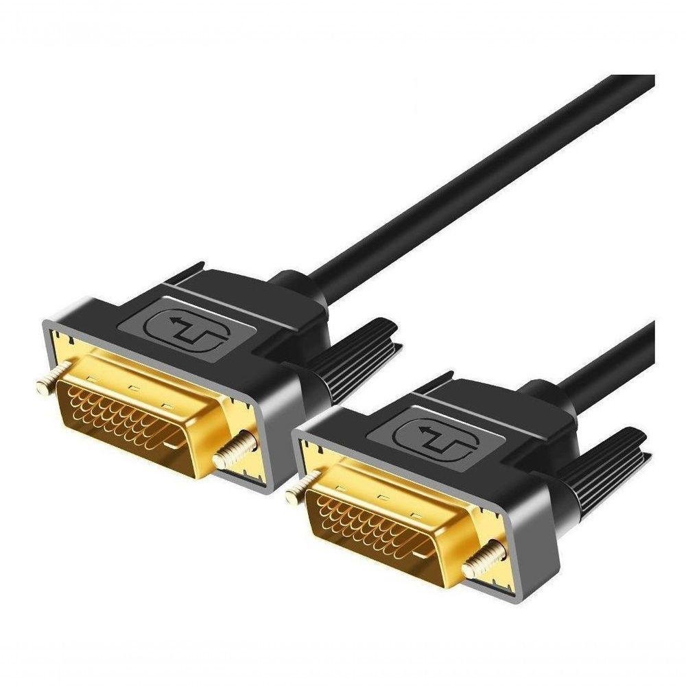 Cabo Dvi para Dvi Dual Link 24+1 Macho Full Hd Profissional | MadeiraMadeira