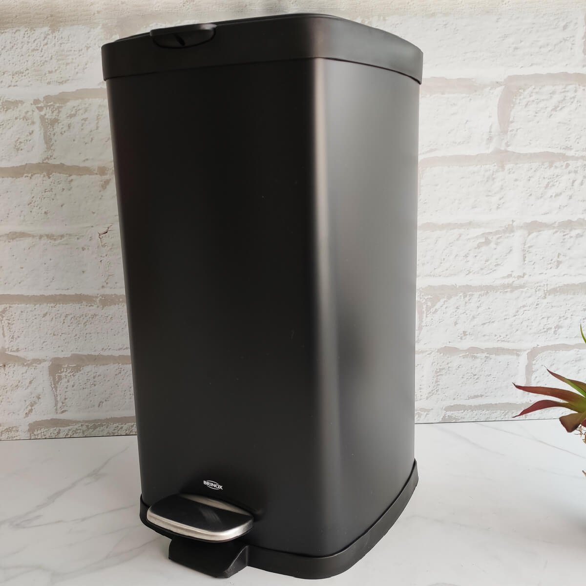 Lixeira 20L de Cozinha Lavanderia com Pedal e Balde Interno com Alça ...