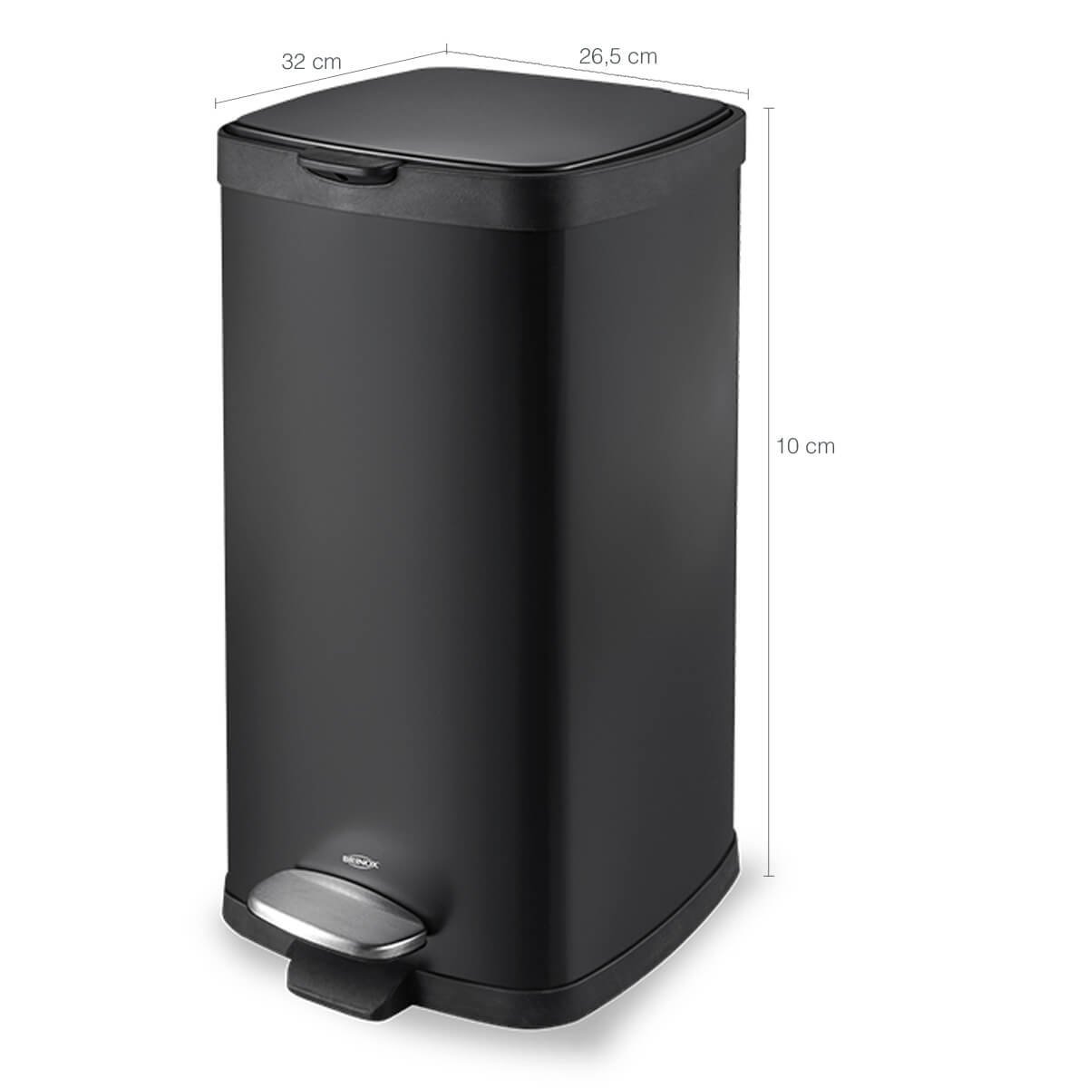 Lixeira 20L de Cozinha Lavanderia com Pedal e Balde Interno com Alça ...