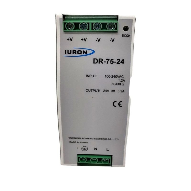 Fonte de Alimentação 24v 3.2a 76w com Conector Din 75 - Modelo Iuron ...
