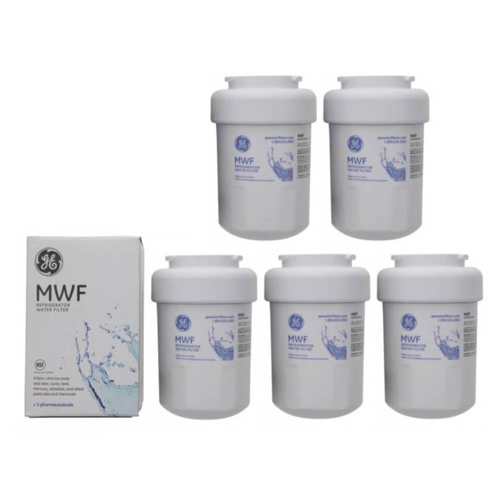 Kit 5 Filtro Geladeira Refrigerador Ge Mwf Original General Eletric 5X ...