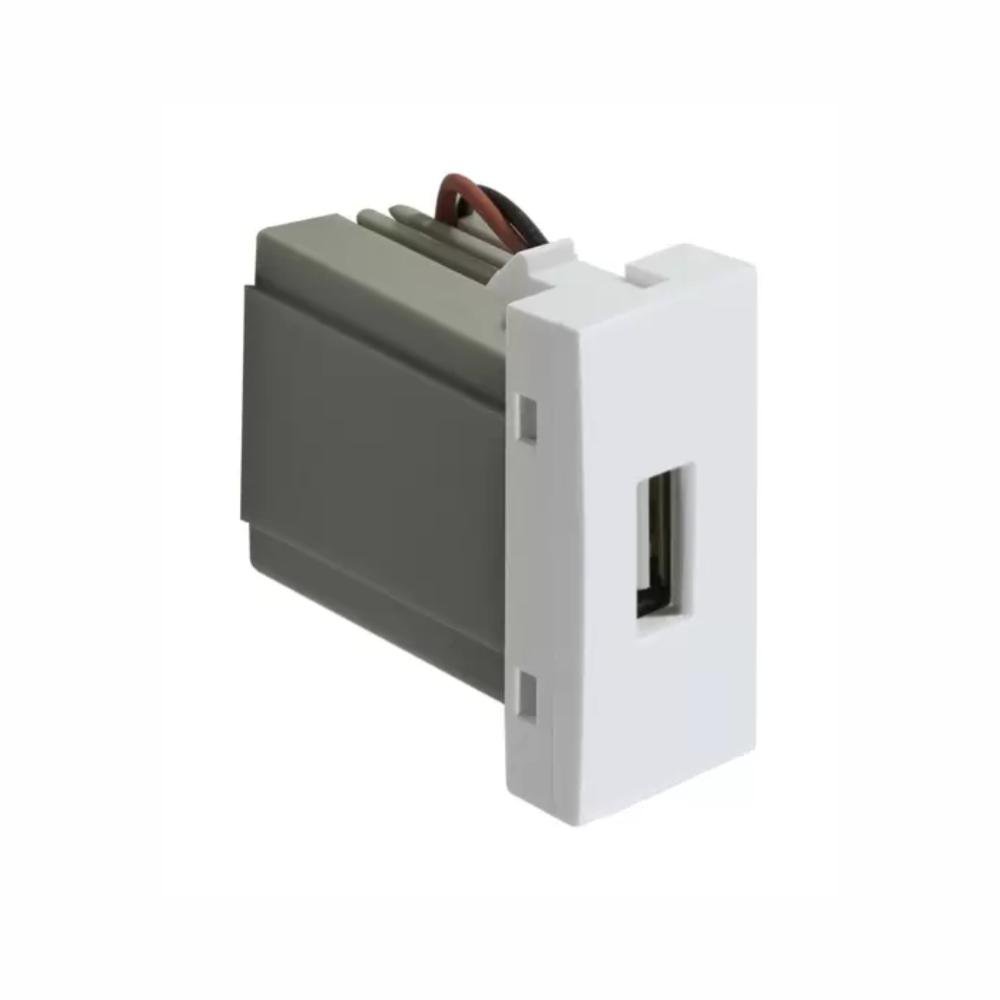 Modulo Tomada Usb 2s Bivolt Pro Branco Alumbra | MadeiraMadeira