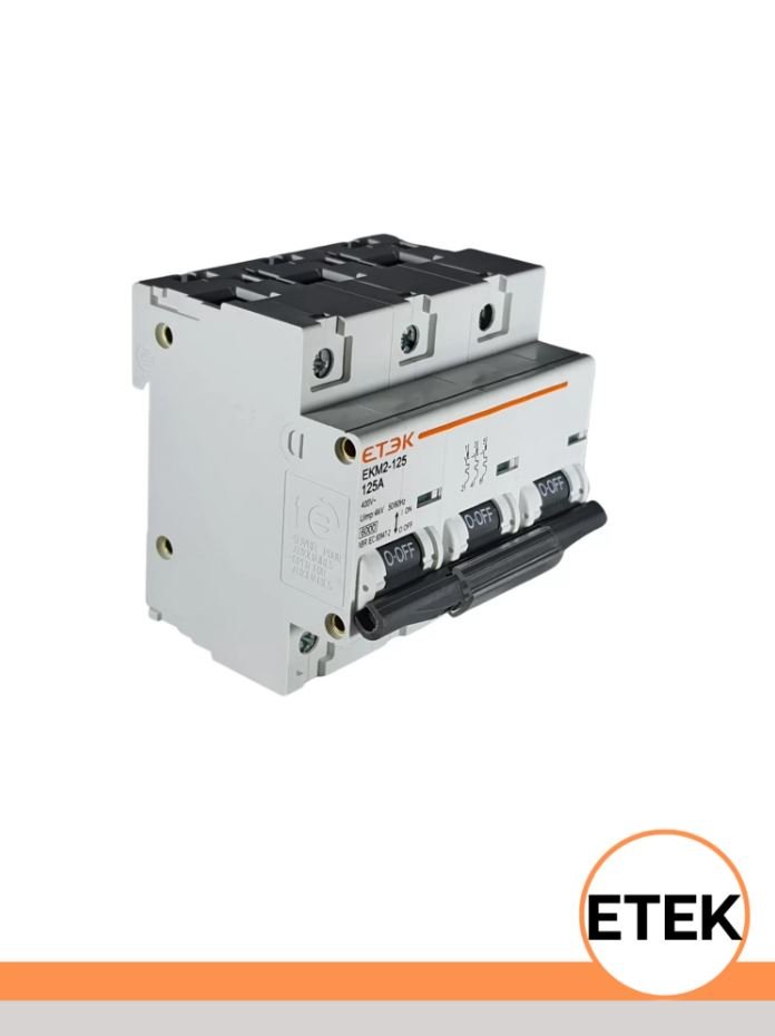 Disjuntor MCB 6KA 3 Polos 125A Curva C Etek - 125A | MadeiraMadeira
