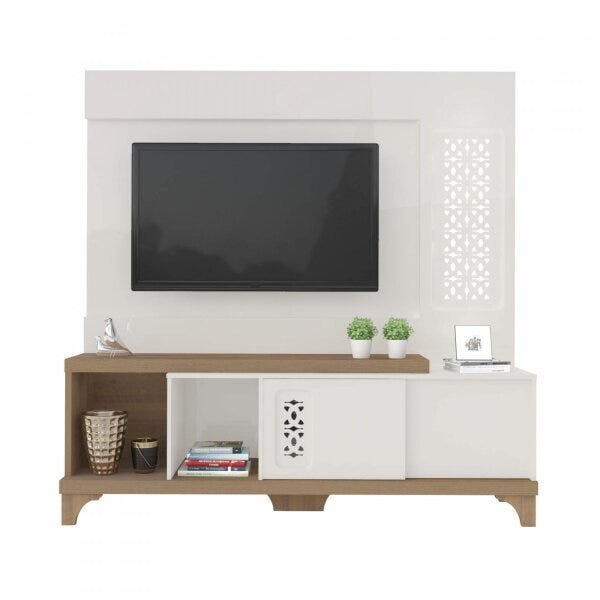 Rack com Painel para TV 55 Polegadas com Led 2 Portas Summer Artely ...