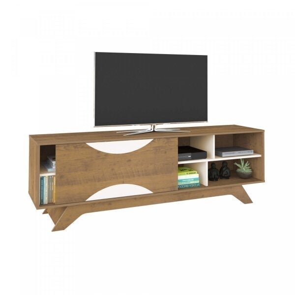 Rack para TV até 55 Polegadas 1 Porta Coral Artely | MadeiraMadeira