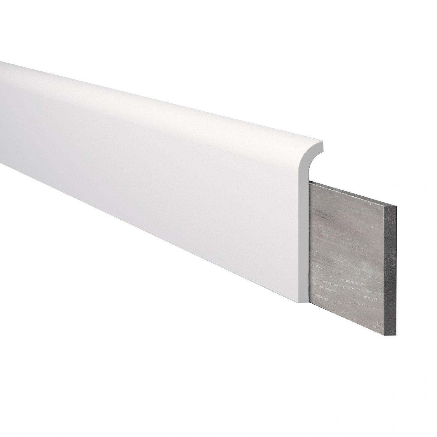 Rodapé de Poliestireno 11cm x 18mm Liso Metro Linear RS1 Wallstyl GART ...