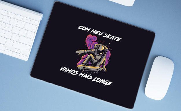 Mouse Pad Emborrachado Personalizado Grande Skate SK8 Skateboarding ...