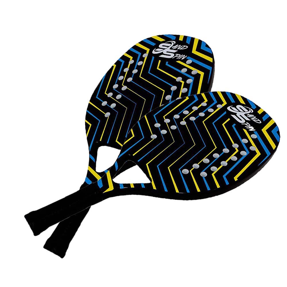 Kit 2 Raquetes de Beach Tennis Sand Spin Aloha Fibra de Carbono Azul ...