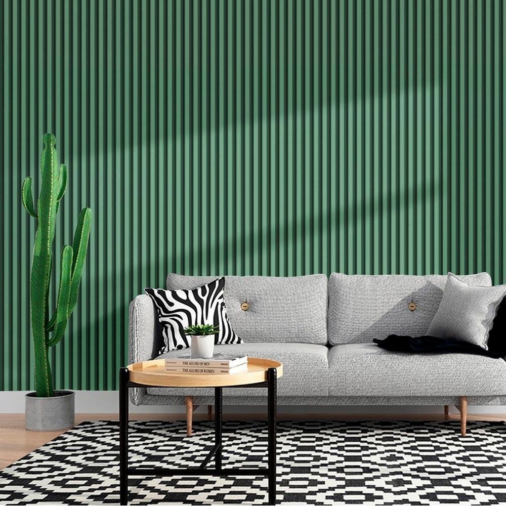 Painel Ripado Prime Madeira Wpc Verde Fosco 2,9m X 16cm | MadeiraMadeira