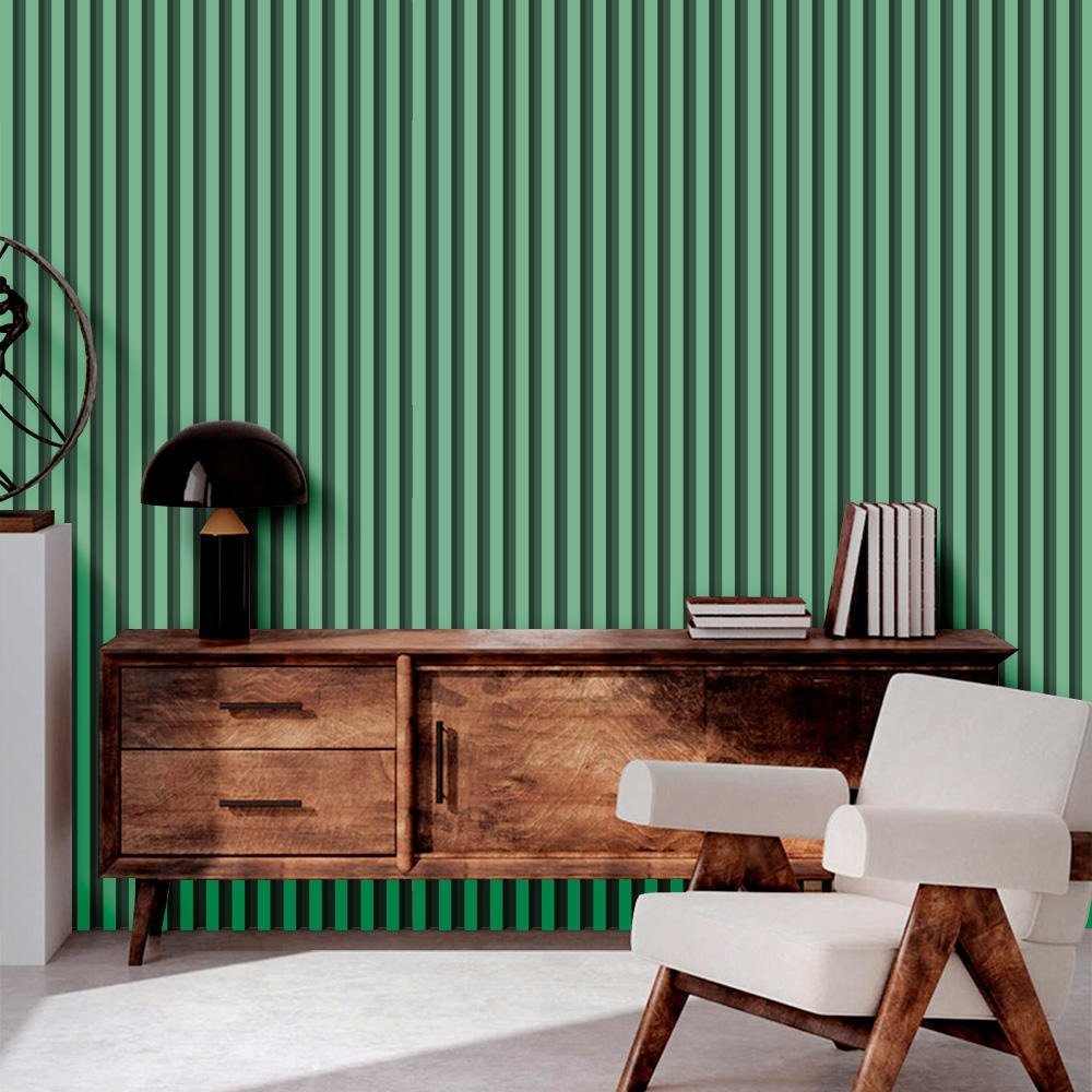 Painel Ripado Prime Madeira Wpc Verde Fosco 2,9m X 16cm | MadeiraMadeira