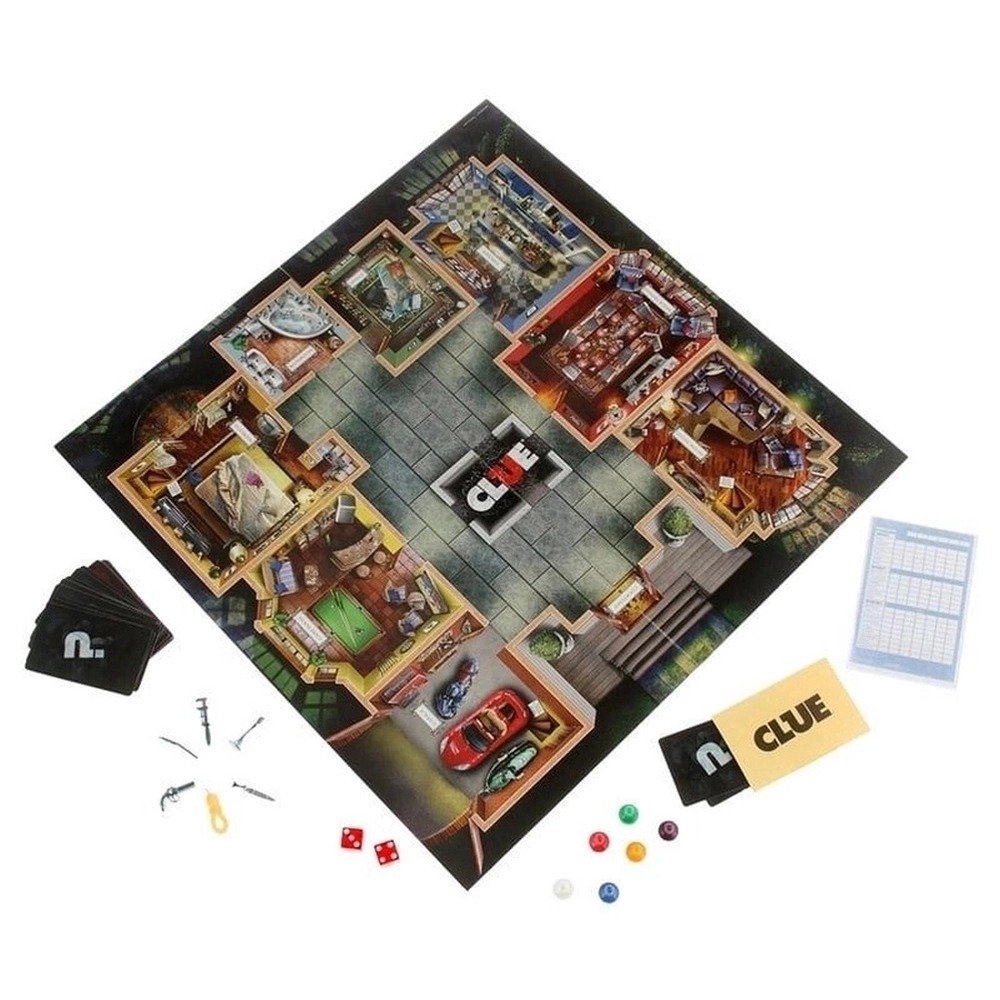 Novo Jogo Tabuleiro Clue 2x1 Mansão E Praia - Hasbro A5826 | MadeiraMadeira