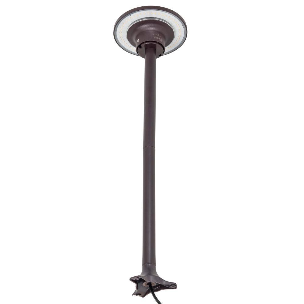 Poste Balizador Eclipse Marrom - 12W - 3000K - Bivolt | MadeiraMadeira