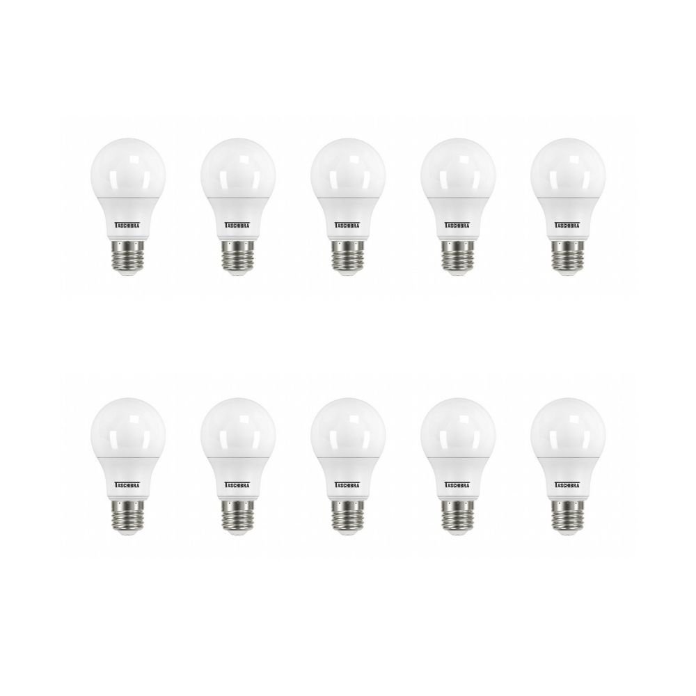 Kit 10 Lâmpadas Taschibra LED bolinha TKL 30 4.9W 6500K luz fria branca | MadeiraMadeira
