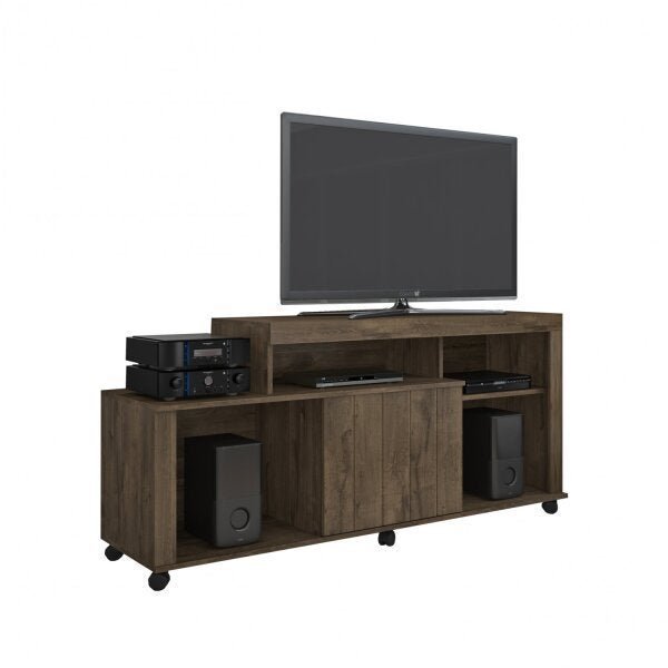 Rack para TV até 42 Polegadas 1 Porta 4 Nichos JCM Móveis | MadeiraMadeira