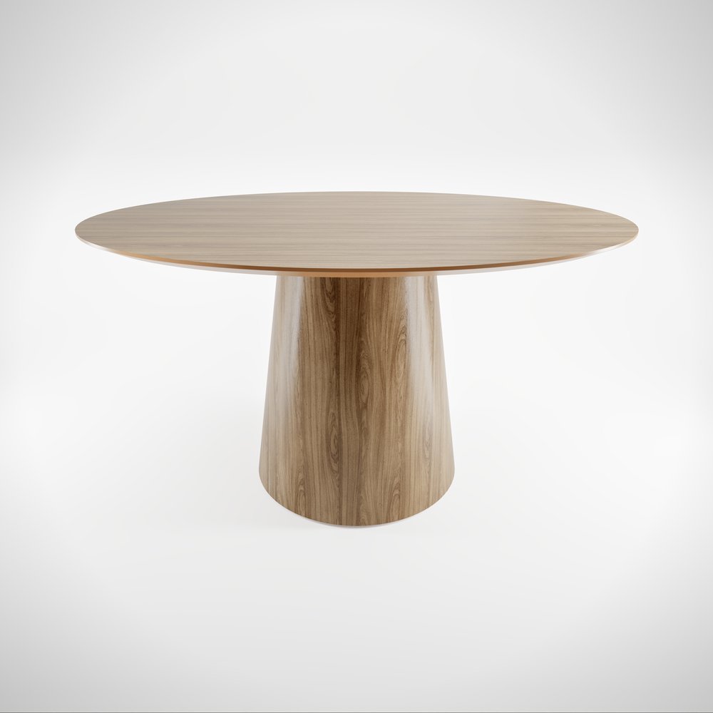 Mesa De Jantar Cone Oval 160x90 - Madeira Feijó 4 a 6 Lugares ...