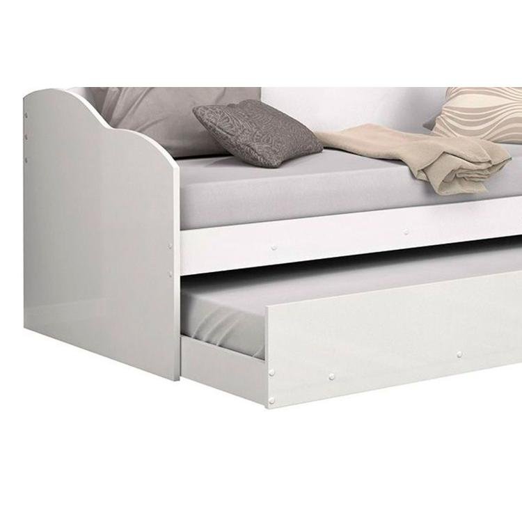 Bicama Solteiro Funny III c/ Auxiliar Branco - Conquista | MadeiraMadeira