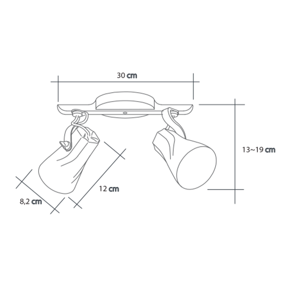 Luminária de Teto Spot de Sobrepor Trilho Direcionável Octa Design ...