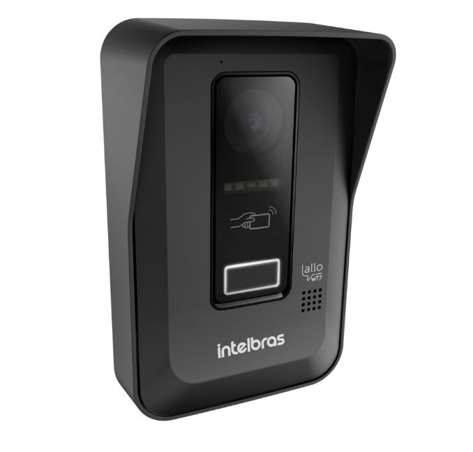 Interfone Video Porteiro Wifi Wireless Via App Intelbras Allo Wt7 Lite ...