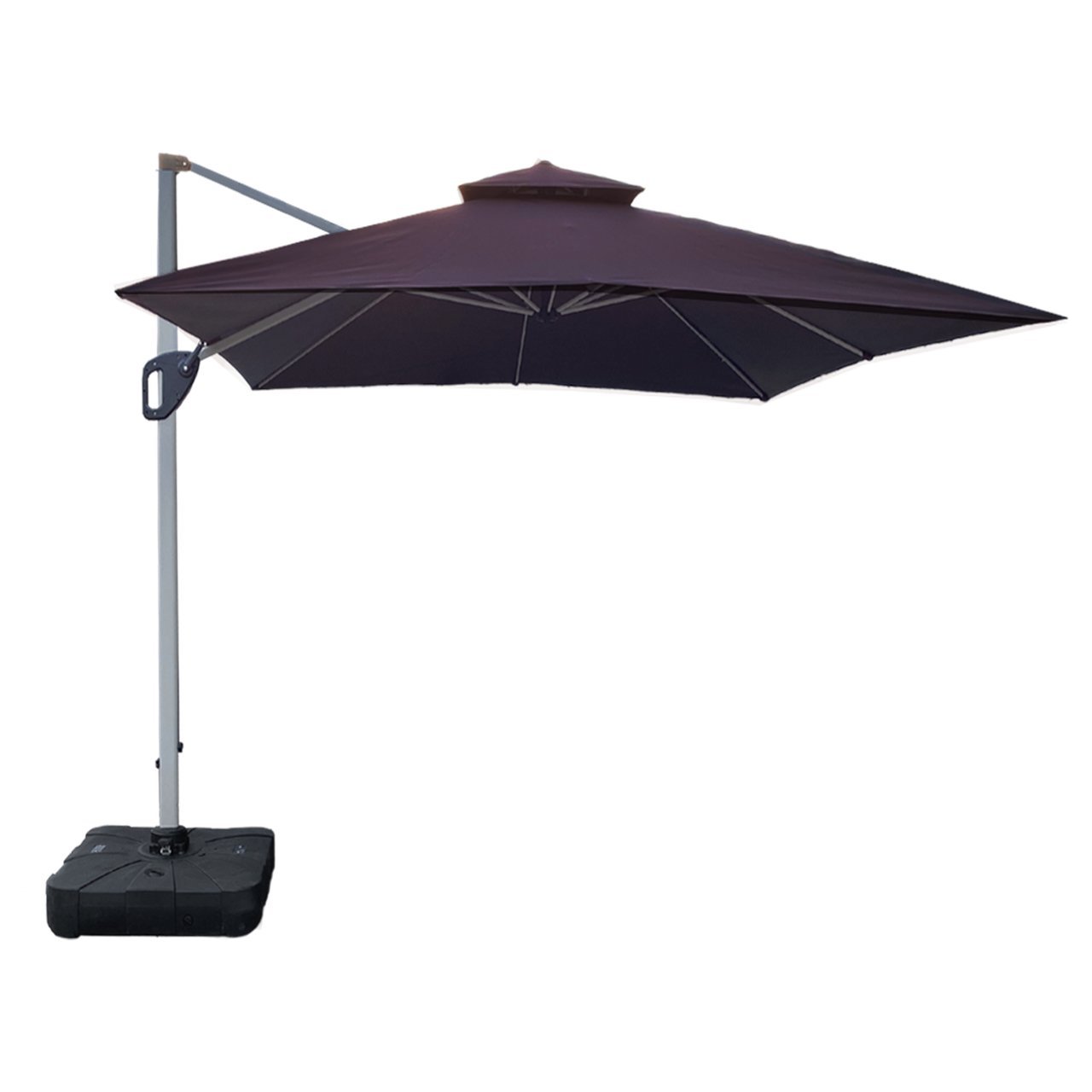 Ombrelone Guarda Sol Noronha Premium Alumínio 2,5 x 2,5 C/ Base em 100L ...