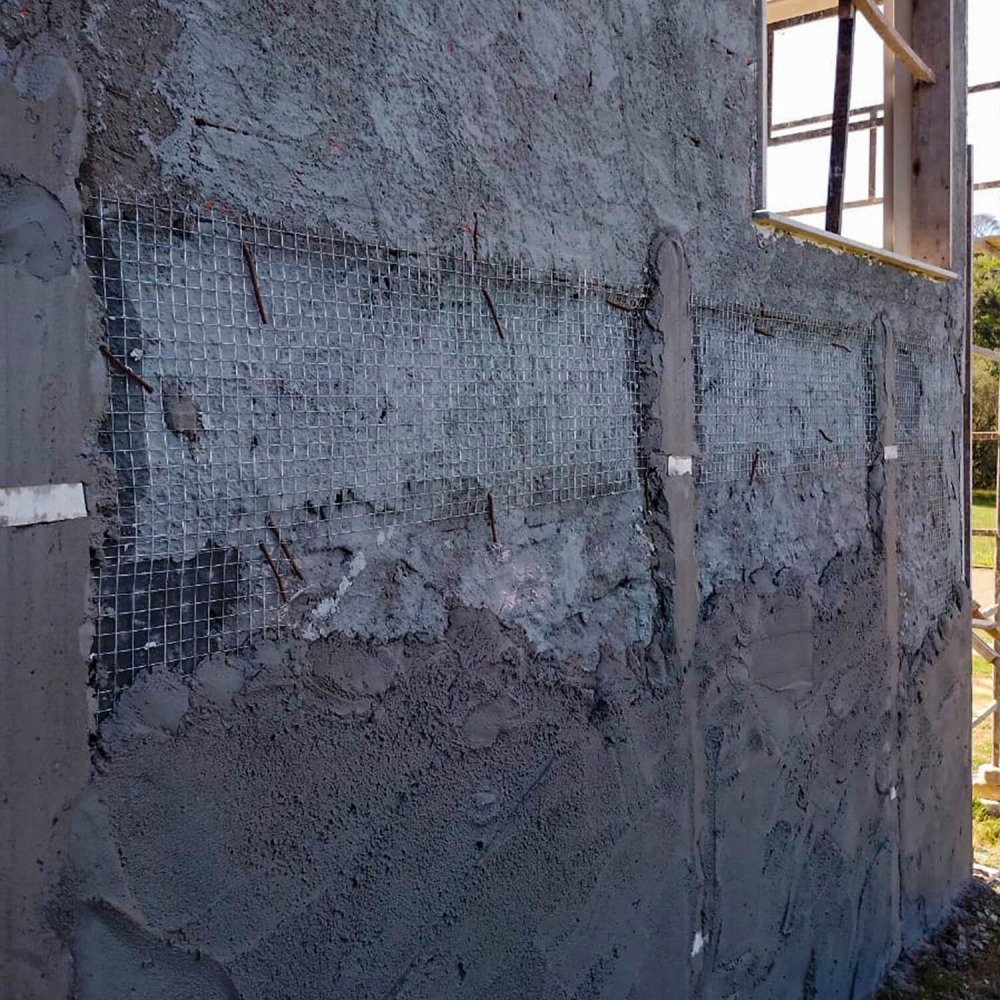 Tela Reboco FachaNet (Fio 18 1,24mm / Malha 2,5cm) - Rolo 25m x 50cm ...