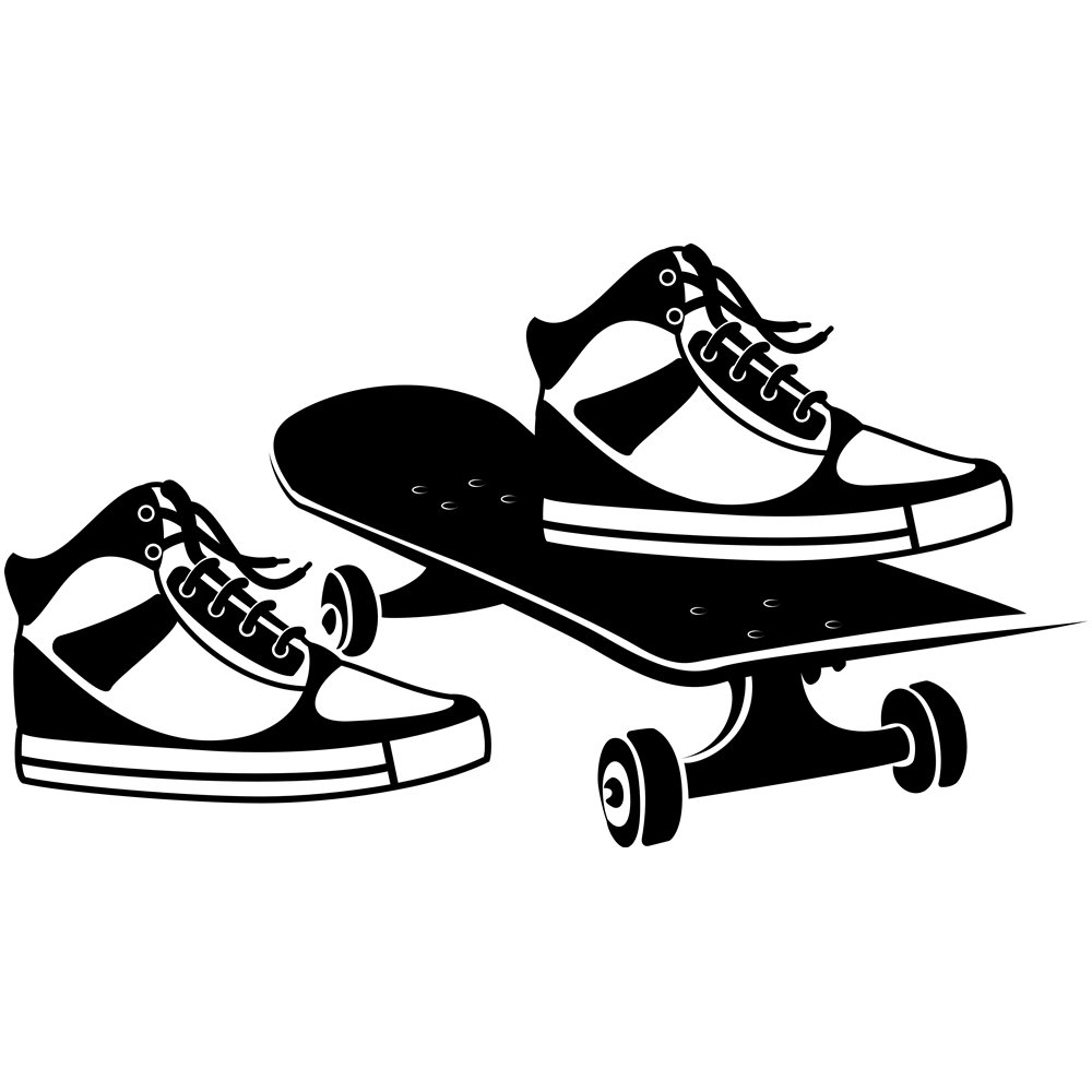 Adesivo de Parede Skate - 2 | MadeiraMadeira
