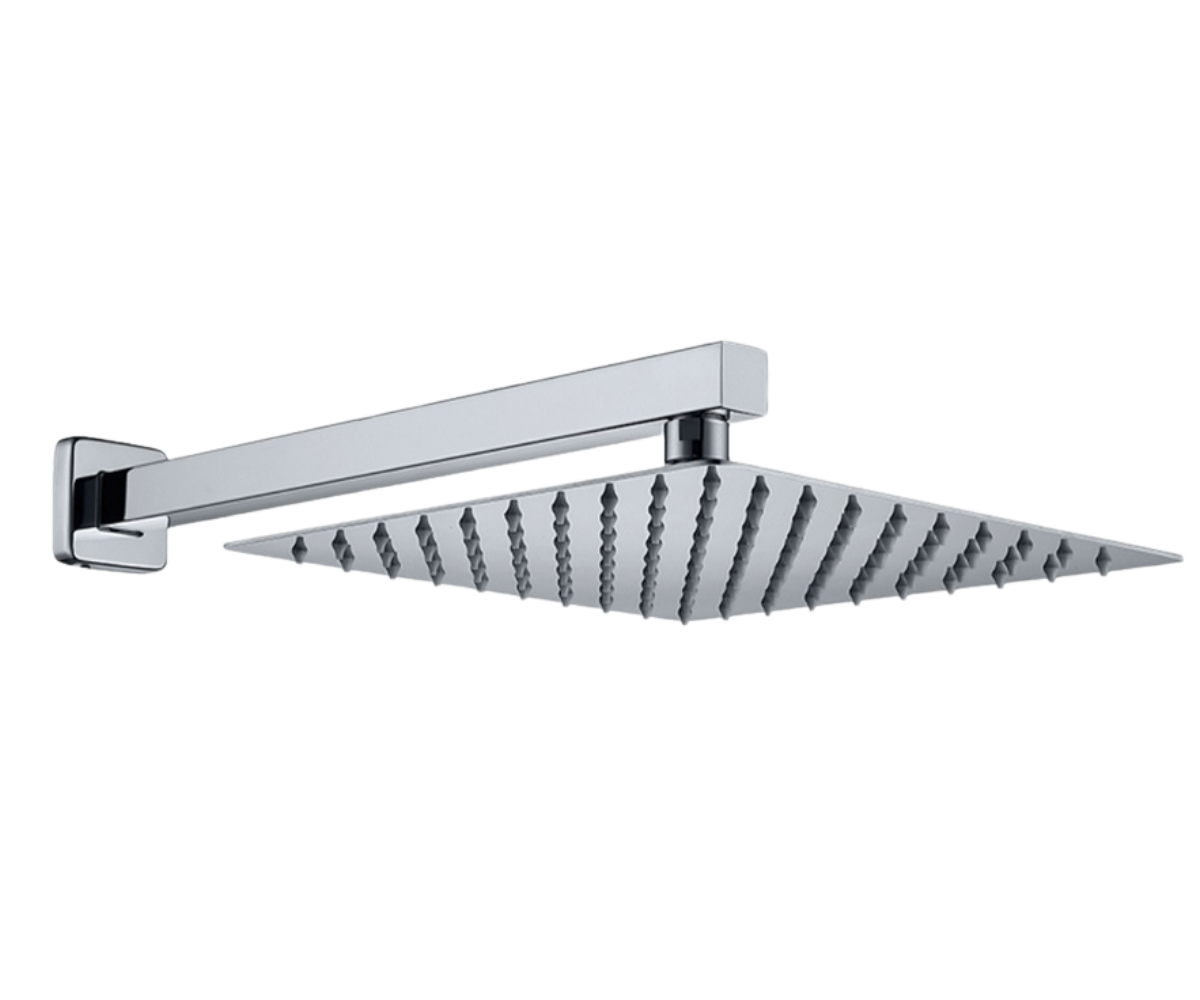Ducha Chuveiro Inox 20x20 Cromado Com Braço 40cm Luxo Soft Inox ...