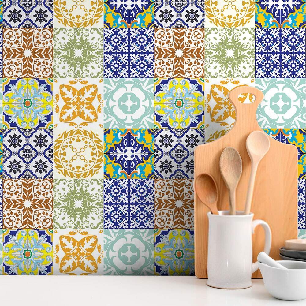 Papel de Parede - Azulejo - Mod 10-60x300cm | MadeiraMadeira