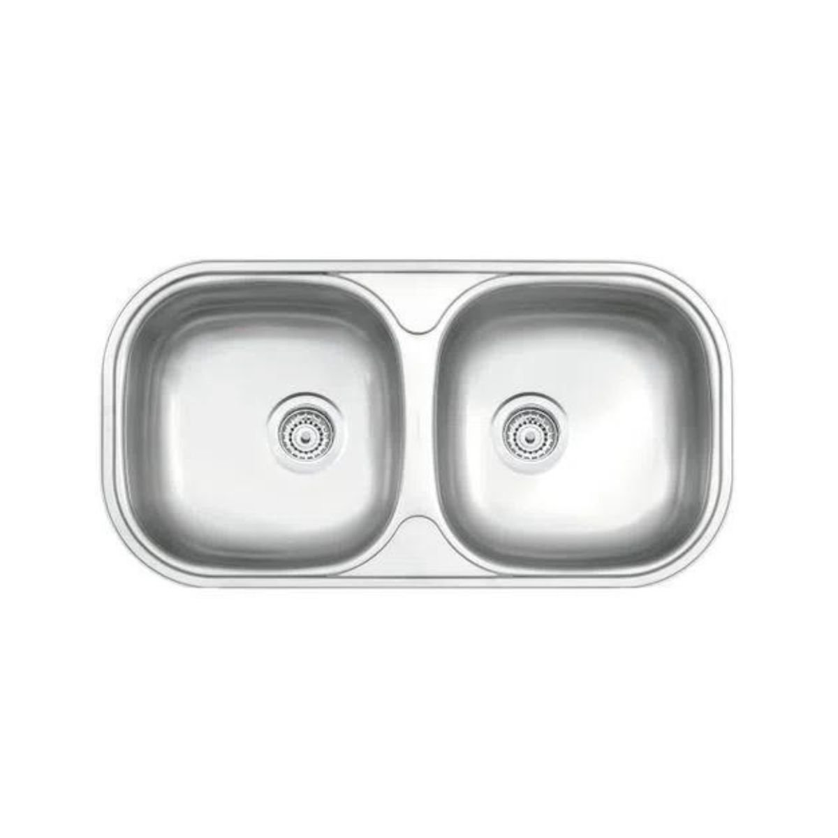 Cuba de embutir/sobrepor Tramontina Isis 2C 34 BS 78x40 cm | MadeiraMadeira