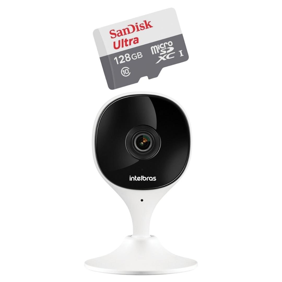 Câmera Ip Wi-fi Full Hd Imx Mibo Intelbras + Sd 128gb Ultra ...