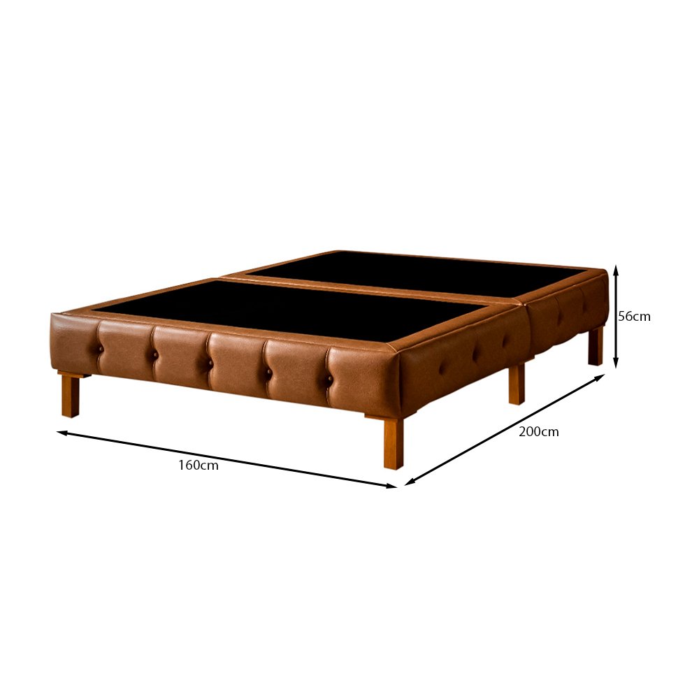 Cama para Box Bipartida Queen Size Invertida Biazi Terra Cota 158x198 ...