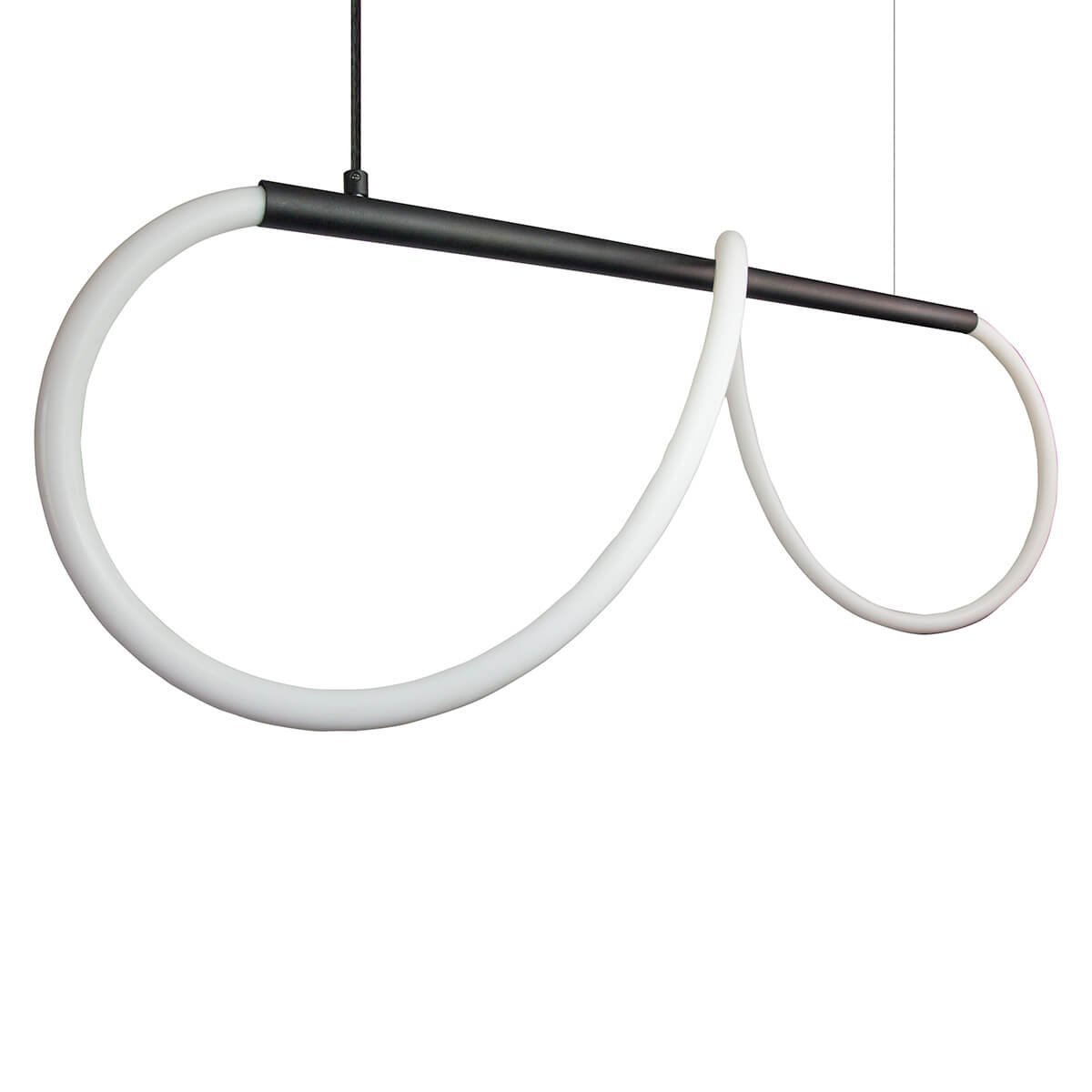 Lustre Design Moderno Rope 38w - Silicon Led 6000k - Preto | MadeiraMadeira