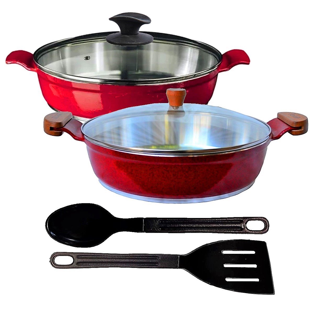 Jogo Frigideiras Antiaderente Usinado AA e AM 30cm T02 N12 | MadeiraMadeira