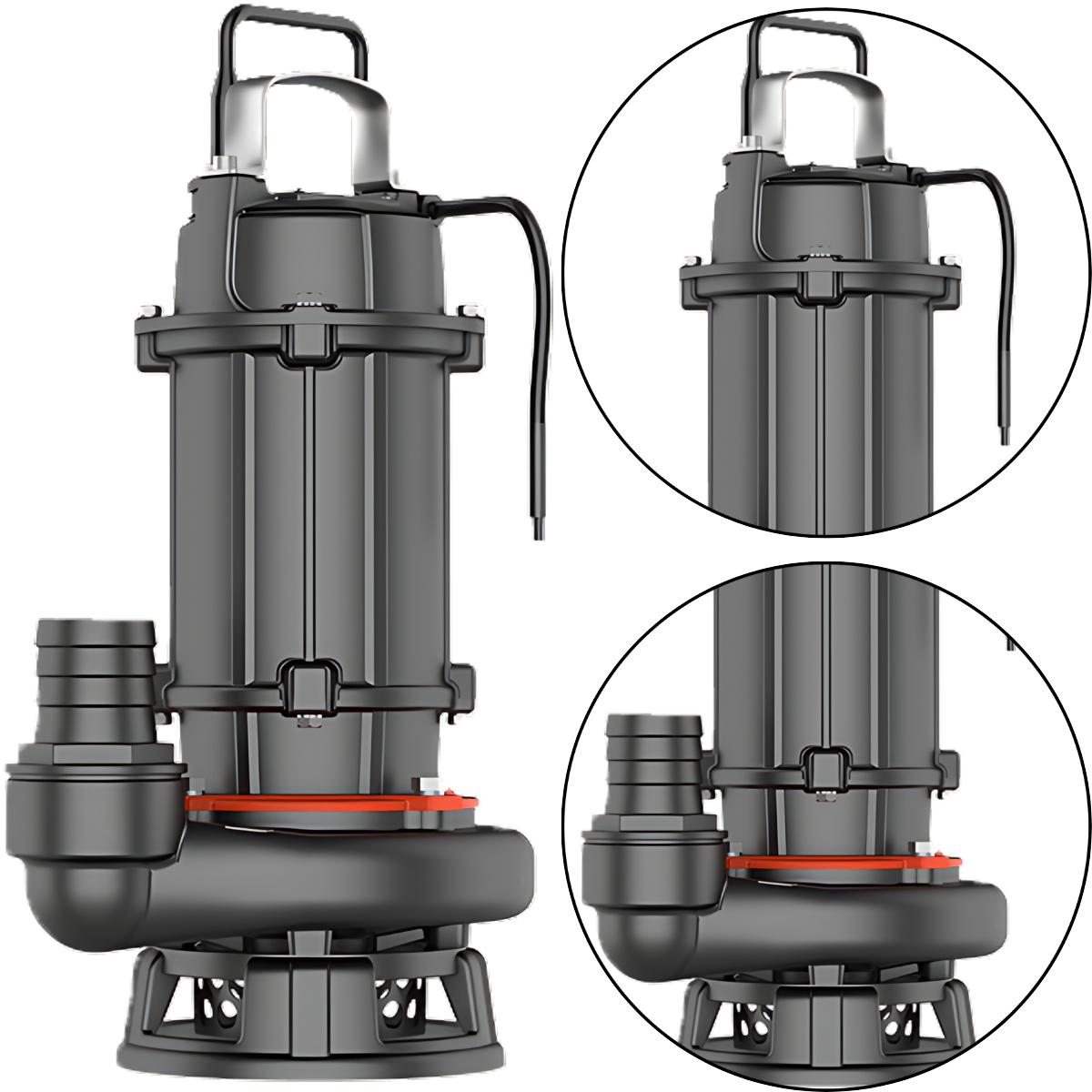 Motobomba Submersível para Esgoto Doit Wq25-15-2.2c 3,0 Hp Monofásica ...