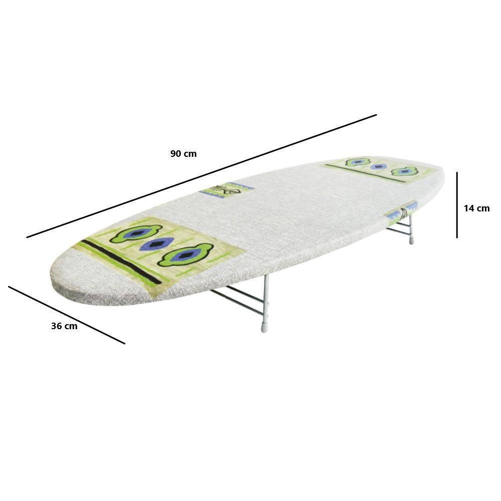 Tabua de Passar Roupa Portátil Passadeira Compacta Pequena de Mesa Tampo em MPD 2 Pés Branco ...