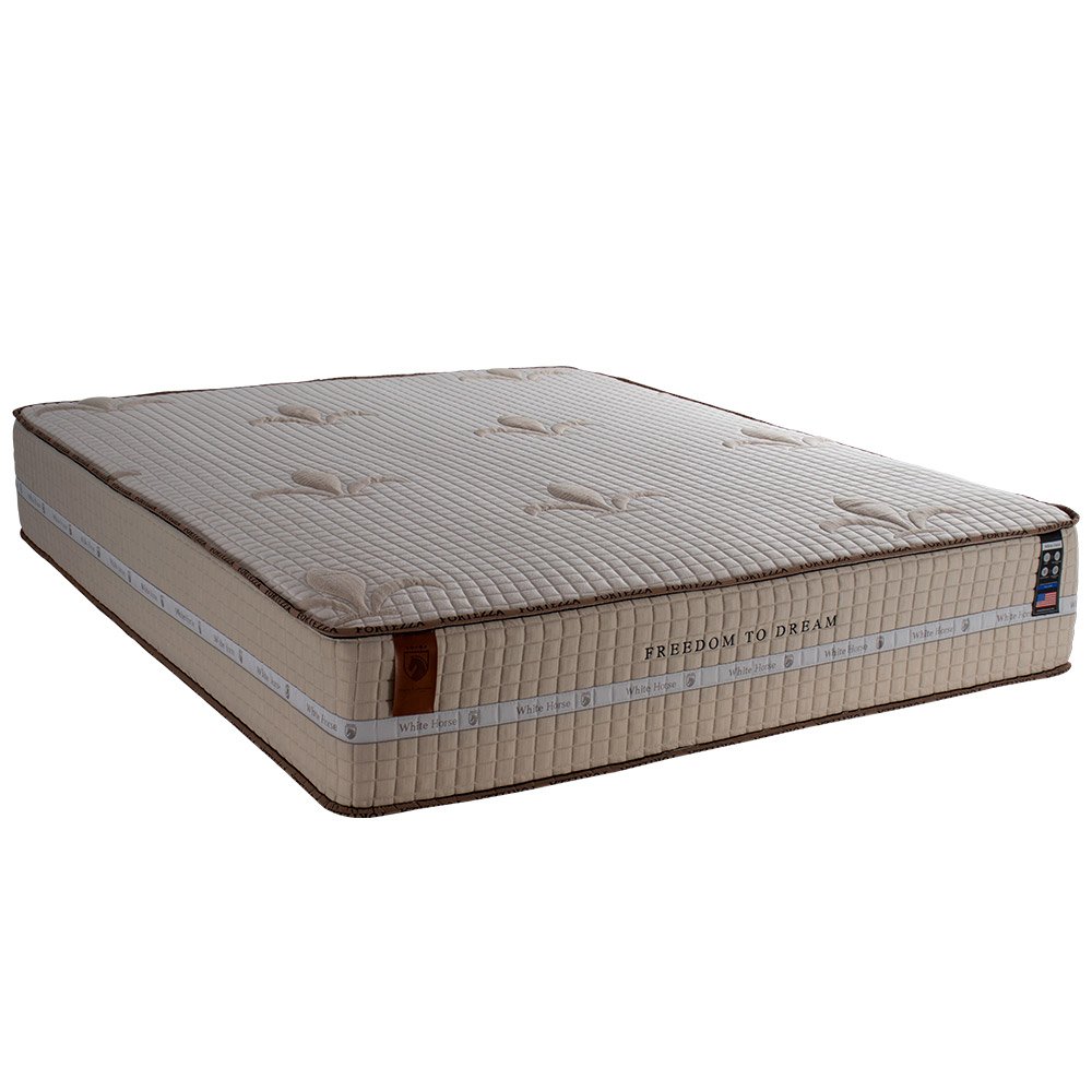 Cama Box Baú com Colchão King Size Molas Ensacadas White Horse Plush ...