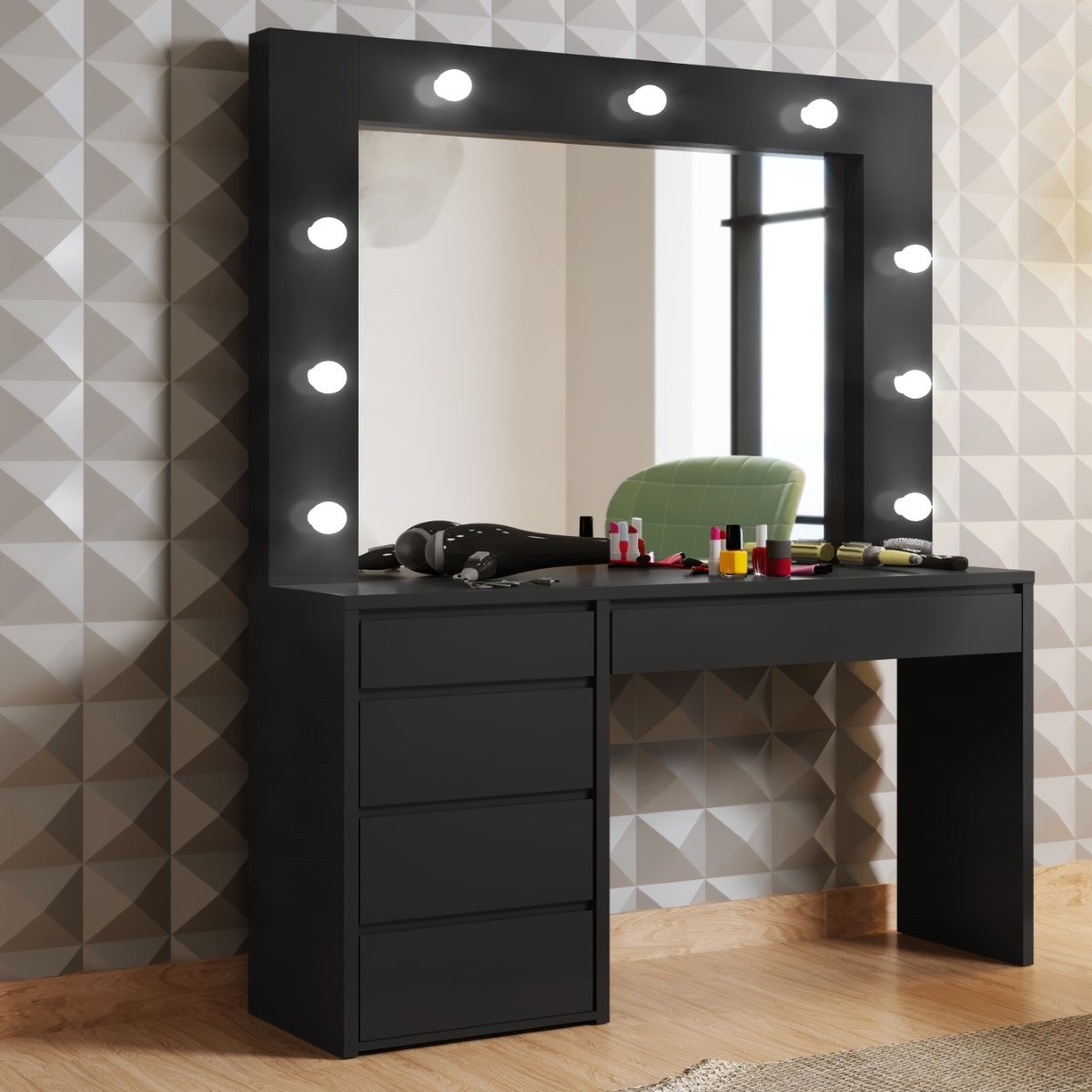 Camarim Berlim Mavaular Preto | MadeiraMadeira