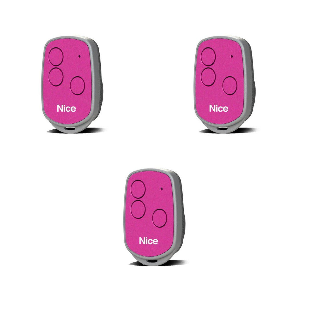 3 Controles Remoto Peccinin New Evo Portão Alarme Rosa nice ...