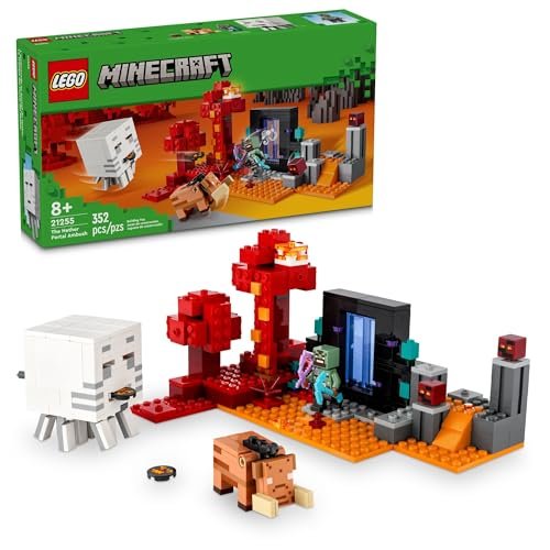 Lego Minecraft The Nether Portal Ambush 21255, Building Toy ...