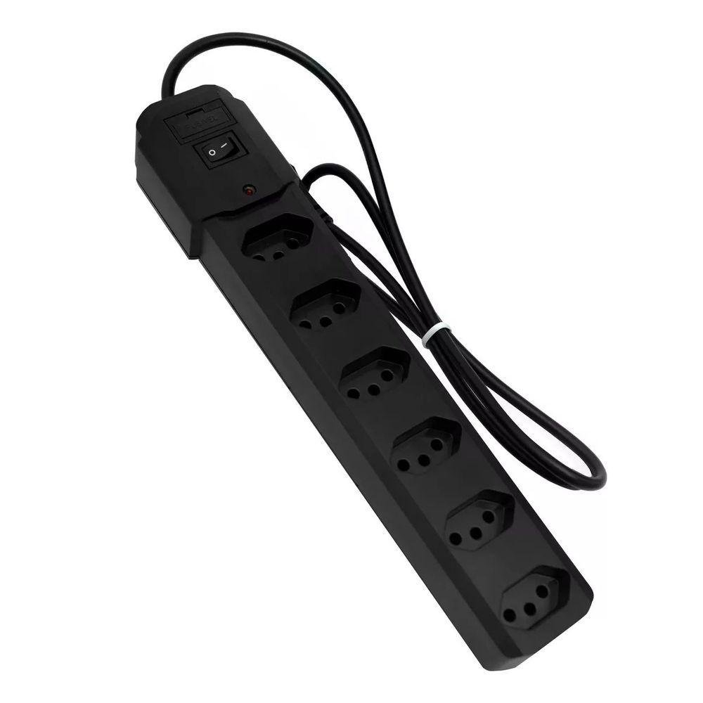 Filtro de Linha Eletrônico Luxthron 6 Tomadas Bivolt | MadeiraMadeira