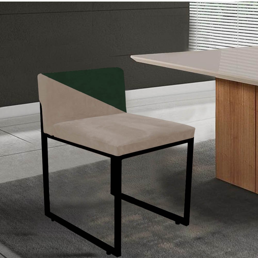 Kit 09 Cadeira Office Lee Duo Sala de Jantar Industrial Ferro Preto ...