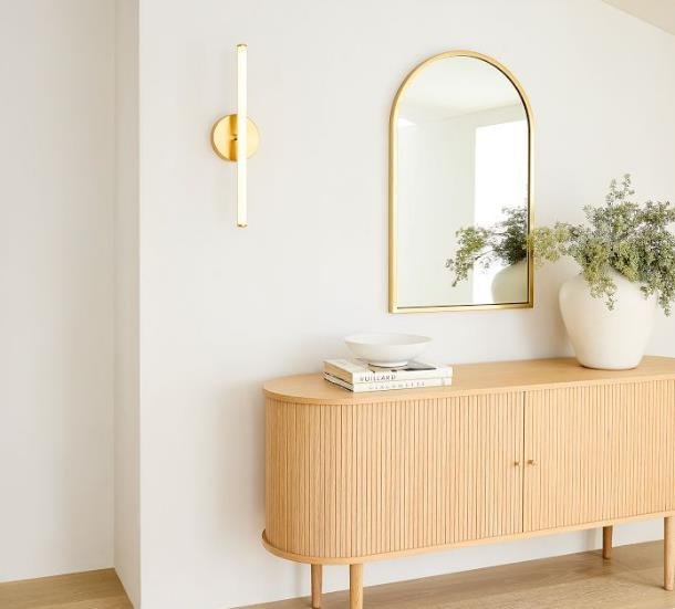 Arandela Slim Linear Moderna 1 Perfil de Alumínio e Acrílico p/ Fita ...