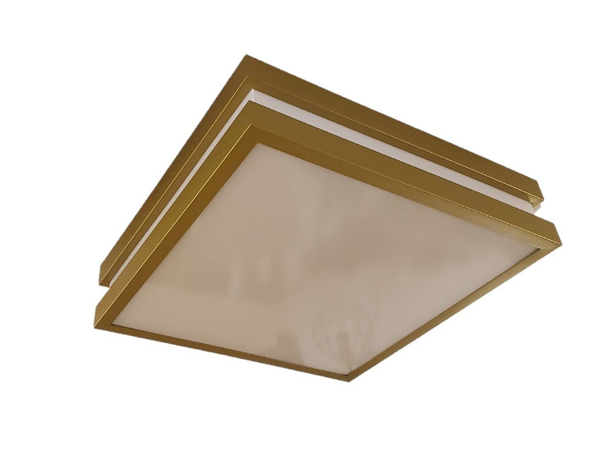 Plafon Moderno Modular 50cm Dourado Para Sala Mesa Cozinha Quarto ...